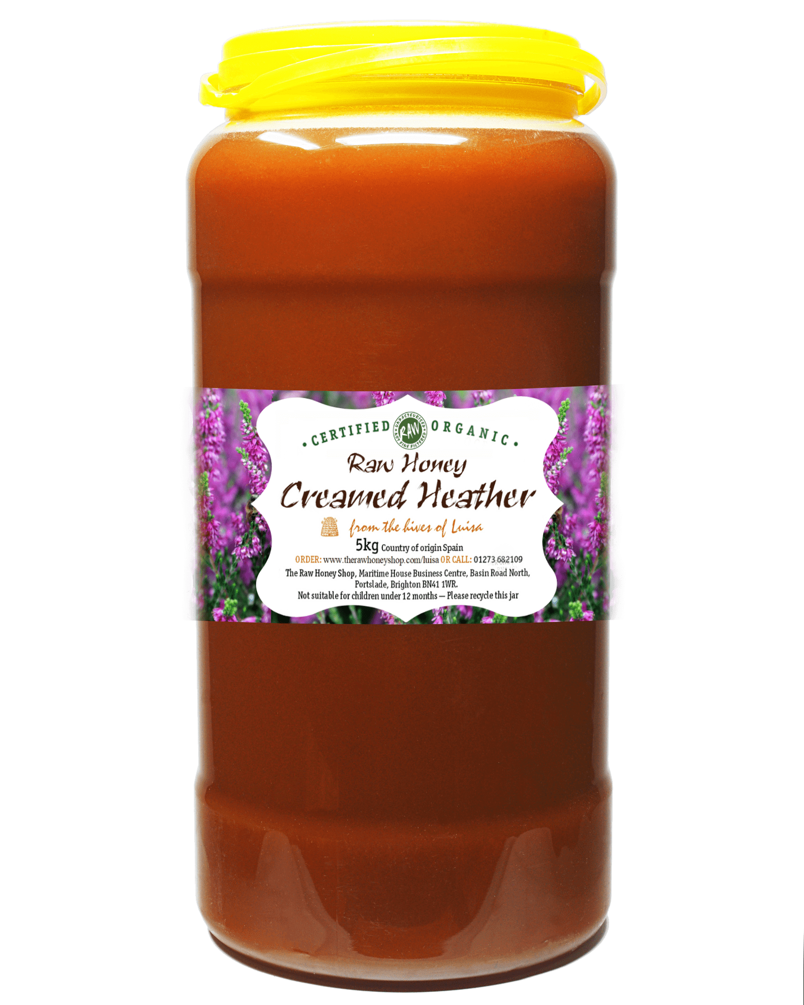 Raw Organic Creamed Heather Honey - 5kg